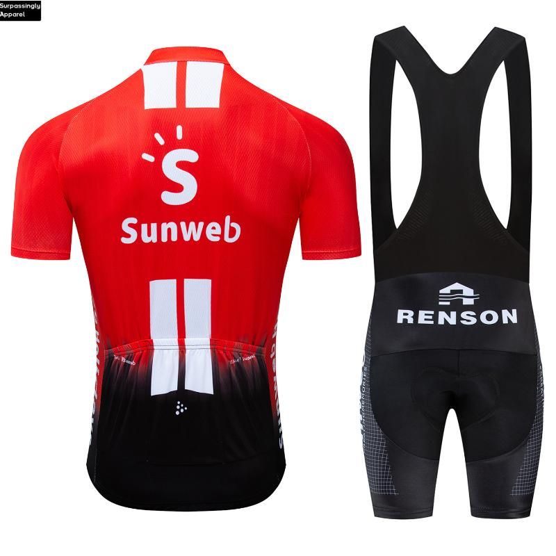 SUNWEB Cycling Jersey Set MTB Uniform Bike Clothing Summer, 58% OFF
