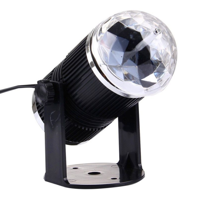 3w EU/US Plug Sound Activated RGB LED Crystal Stage Light Magic Ball Disco DJ Laser Lighting For ...