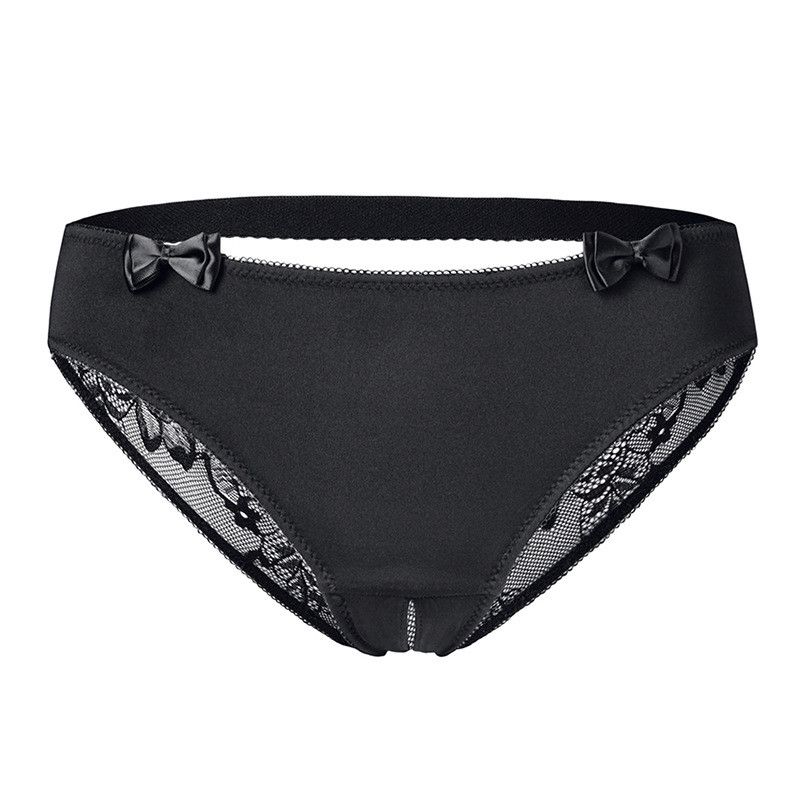 2021 Women Sexy Lingerie Erotic Panties Open Crotch Porn Floral Lace