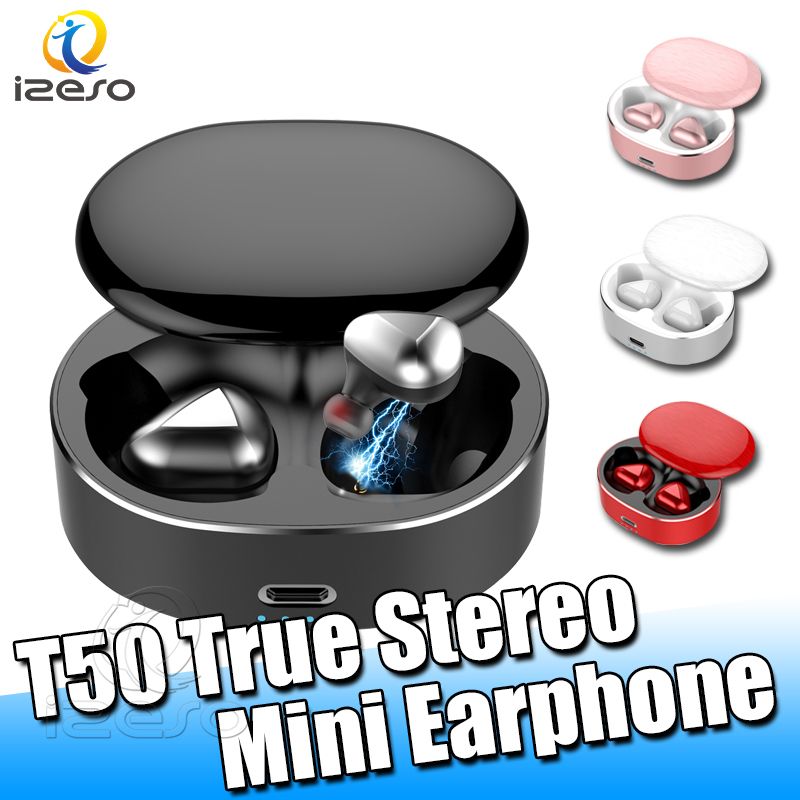 T50 TWS Bluetooth 5.0 Headset HIFI Stereo Sports Earphones Warterproof ...