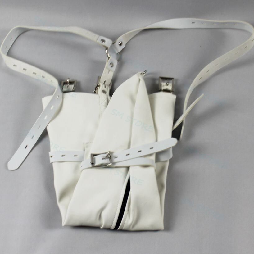 Bondage Body Harness Sleeves Restraint Zip Up Straight Jacket Gift ...