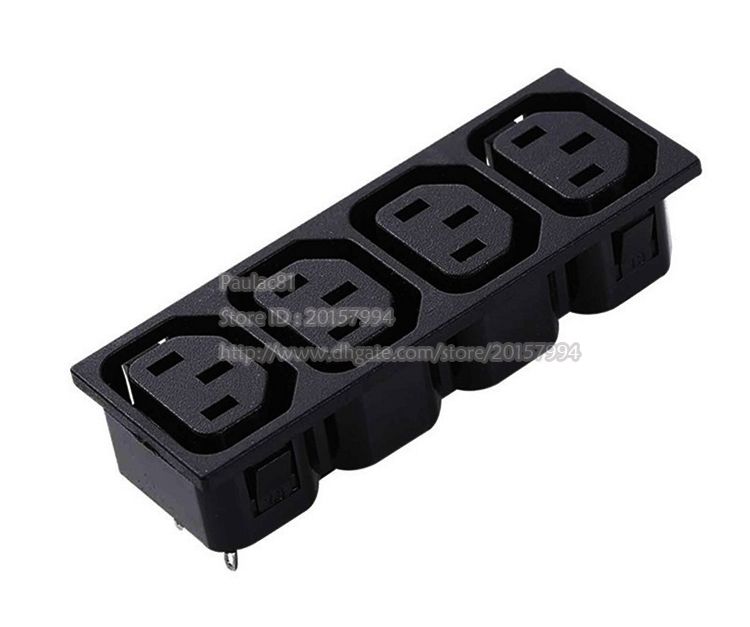 10A 250V Four In One IEC 320 C13 3Pin Female UPS Power Outlet INLET AC ...