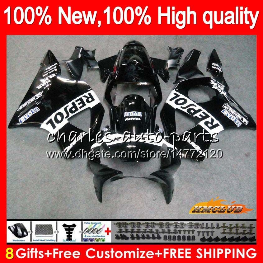 Bodywork For HONDA CBR954RR Repsol Black CBR900RR CBR900 CBR954 RR 02 ...