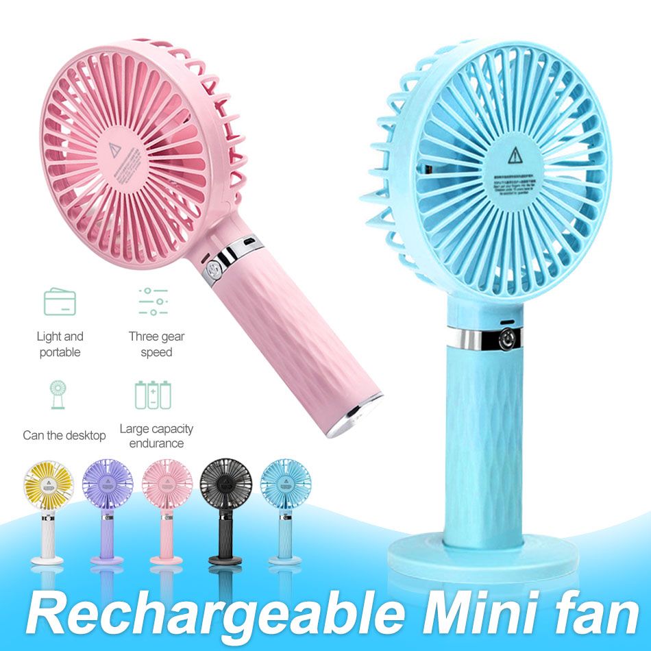 Mini Handheld Fan Portable With USB Rechargeable Fan Super Mute ...