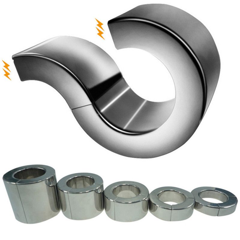 Male Magnetic Penis Pendant Scrotum Testicle Lock Weight Bearing Ring
