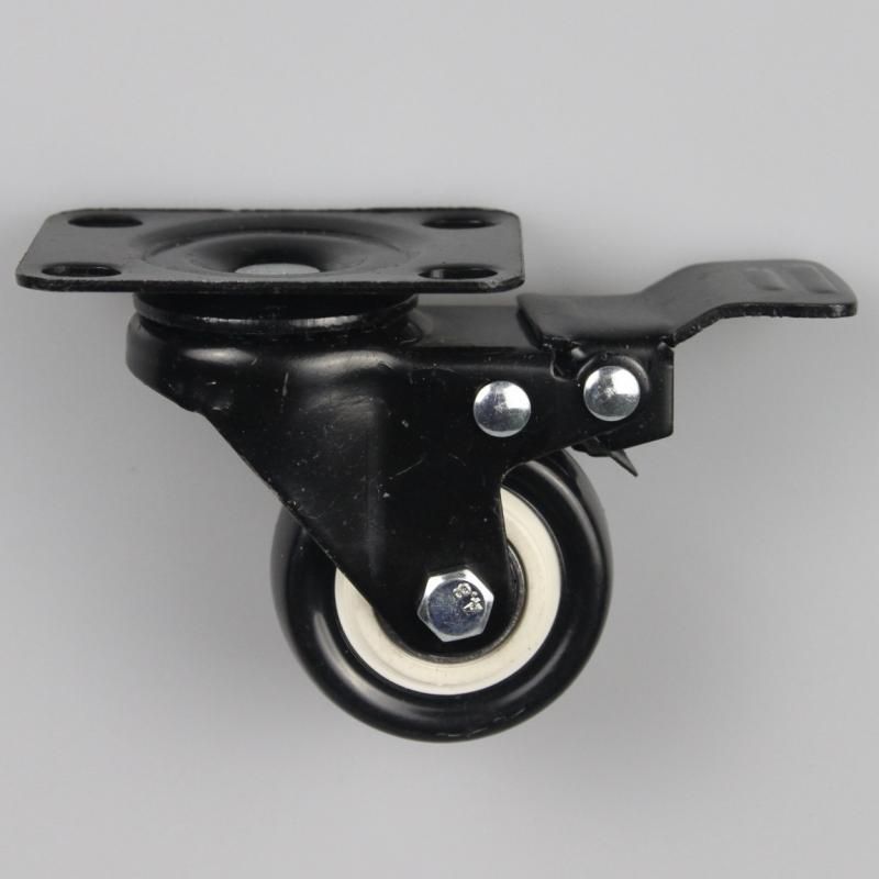 2021 2 Inch Casters Mute Wear Resisting Universal Wheel Black Rubber ...