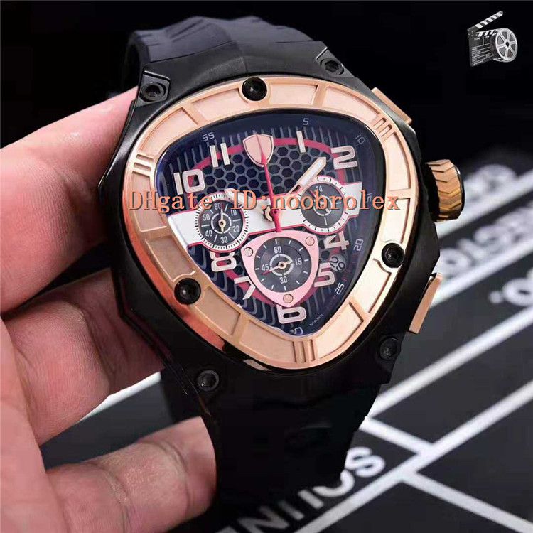 Top Sport Watch Racing Car Watch Japan Quartz Chronograph Shield PVD ...