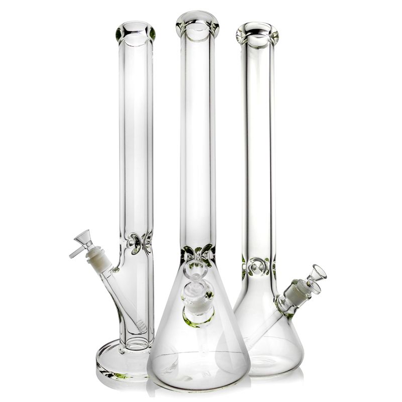 9mm Thick Big Tall Glass Bongs Beaker Bong Glass Water Pipes Beaker ...