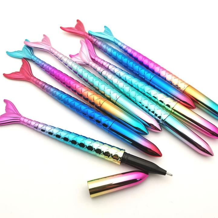 Mermaid Pen Gift Stationery Fish Ballpoint Pens Creative School Office ...