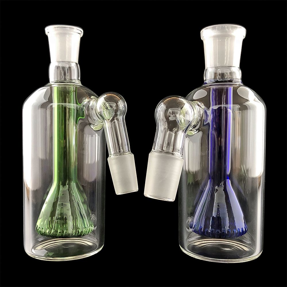 2020 Thick Glass Ash Catcher With 14.4mm 18.8mm Joint Two Colors For ...