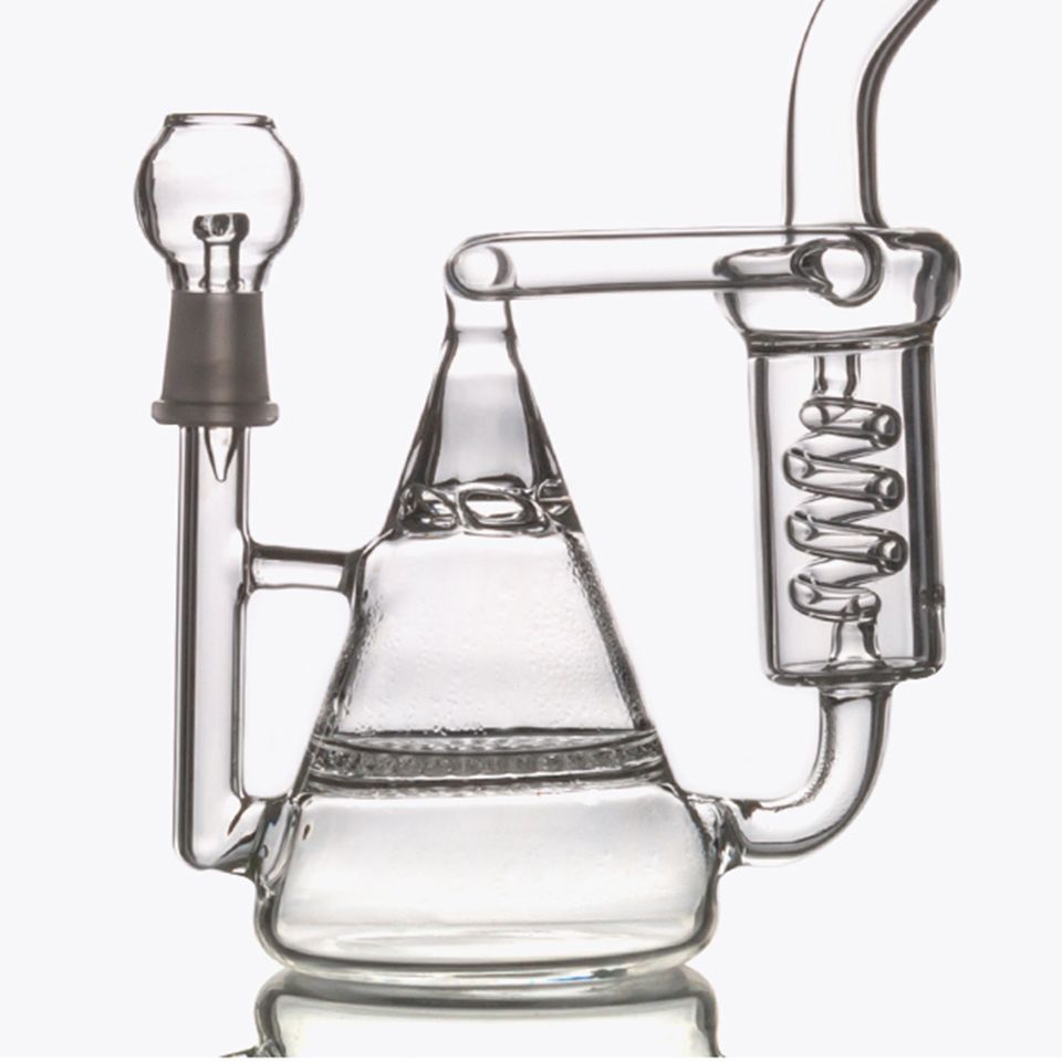 Smoking Accessories Latest Design Pyramid Glass Bong Two Function ...