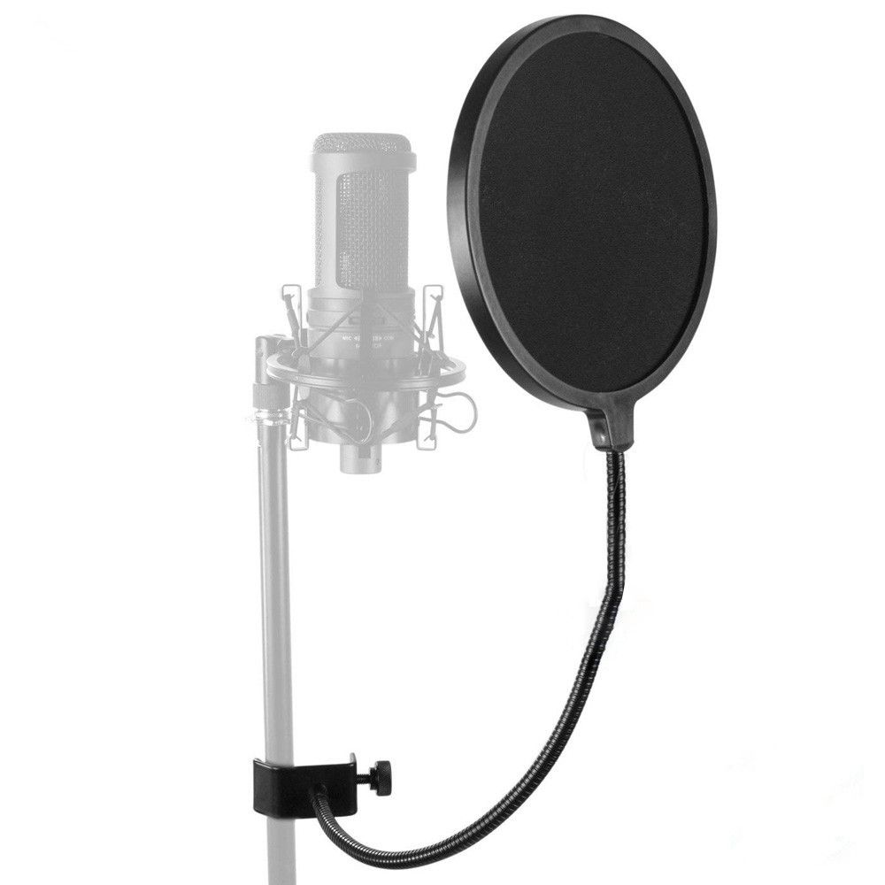 MPF 6 Pop Filter Professional Pop Shield Bilayer Recording Spray Guard ...