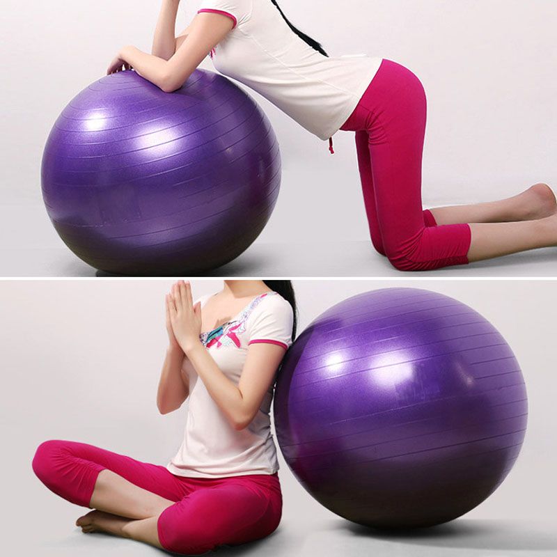 55cm Sports Yoga Ball PVC Anti Explosion Yoga Balls Home Fitness ...