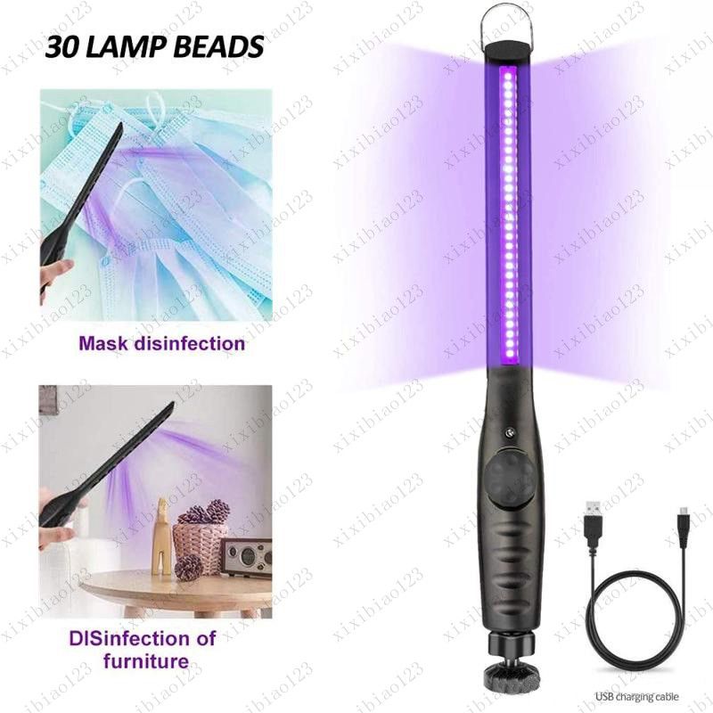 2021 Hot USB Rechargeable Portable LED UV Disinfection Stick Lamp ...