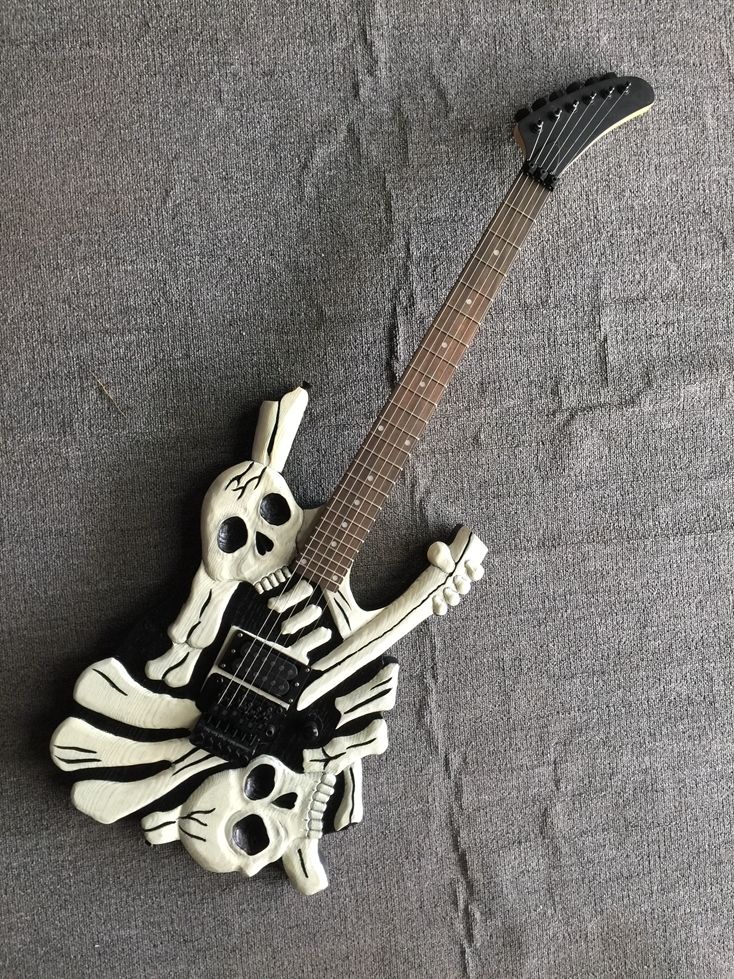 George Lynch Skull N Bones Mr Scary Guitar Johnny China Electric Guitar ...