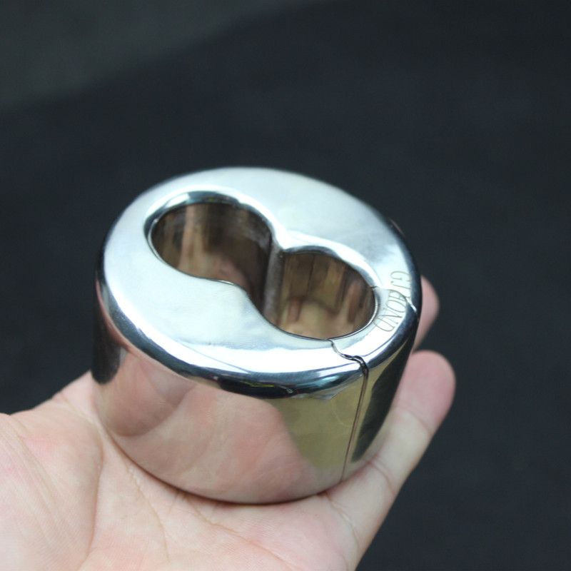 New Double Orifice Training Scrotum Pendants Stainless Steel Testicle ...