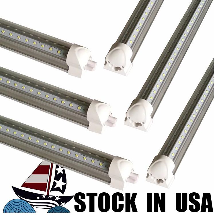 8 FOOT LED Lights 8ft Led Tube Light V Shape T8 Integration High ...