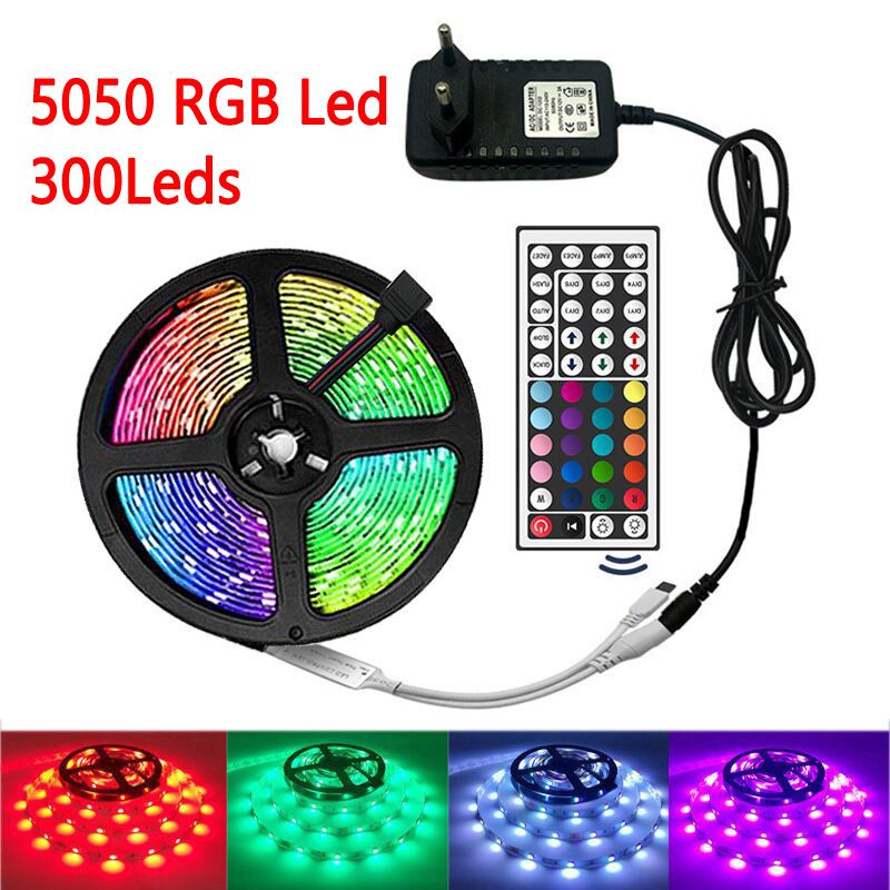 12V Full Set RGB LED Strip Light 2835 5050 5M Non Waterproof LED ...