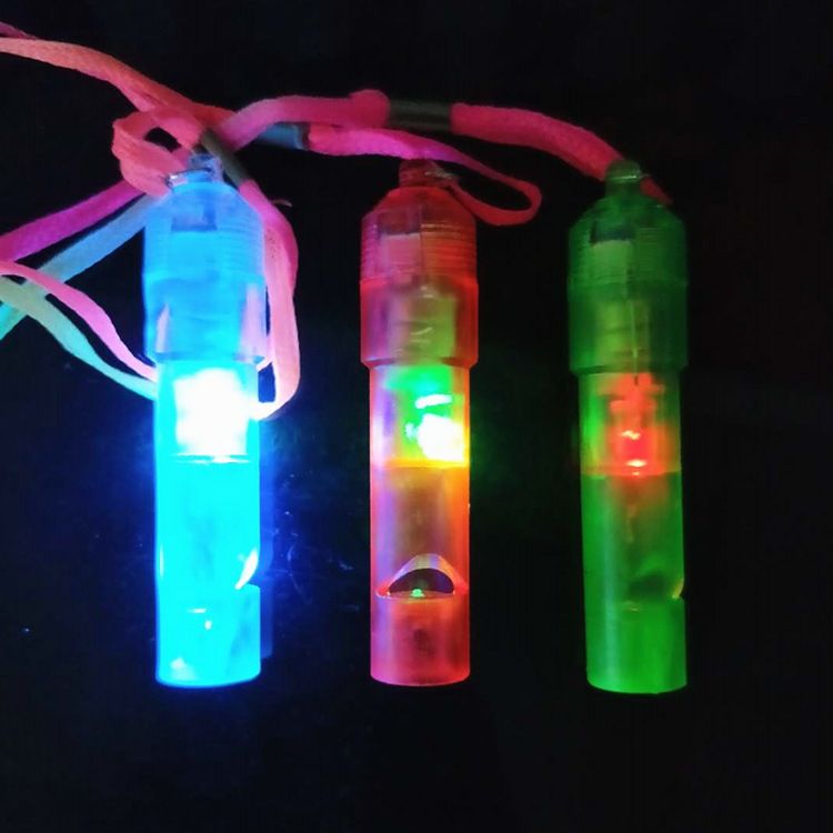 Creative Glowing Whistle LED Long Toy Flash Whistle Bar Night Concert ...