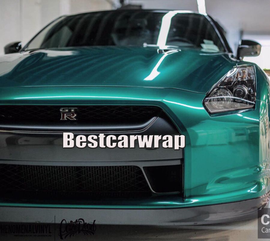 2020 Emerald Green Gloss Metallic Vinyl WRAP Whole Car Wrap Covering ...