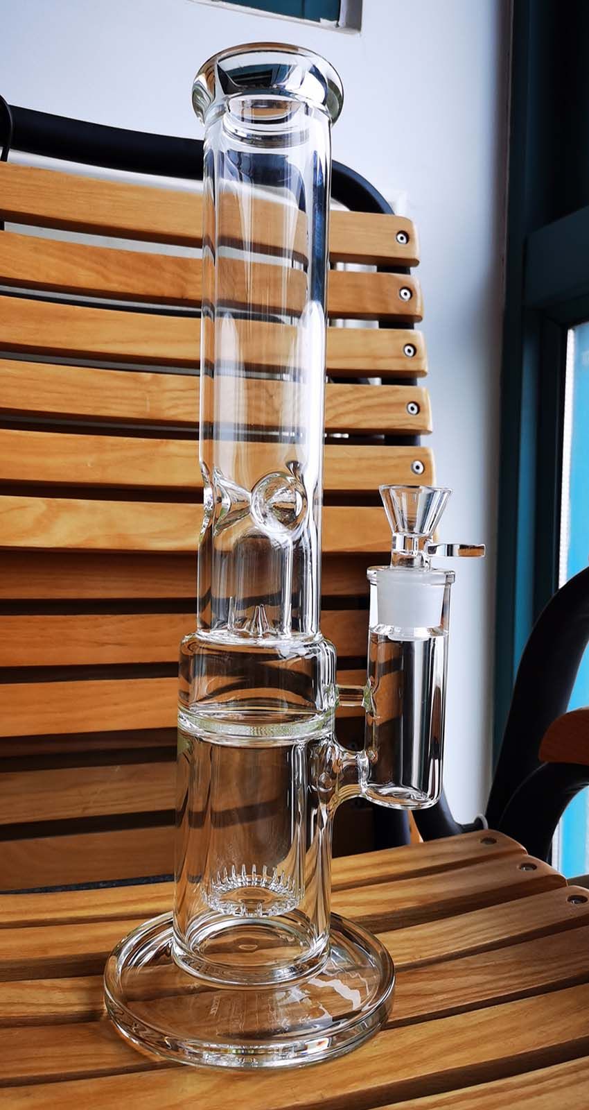 2020 Quality 7mm Thickness Glass Water Pipe Bong Art With Percolator ...