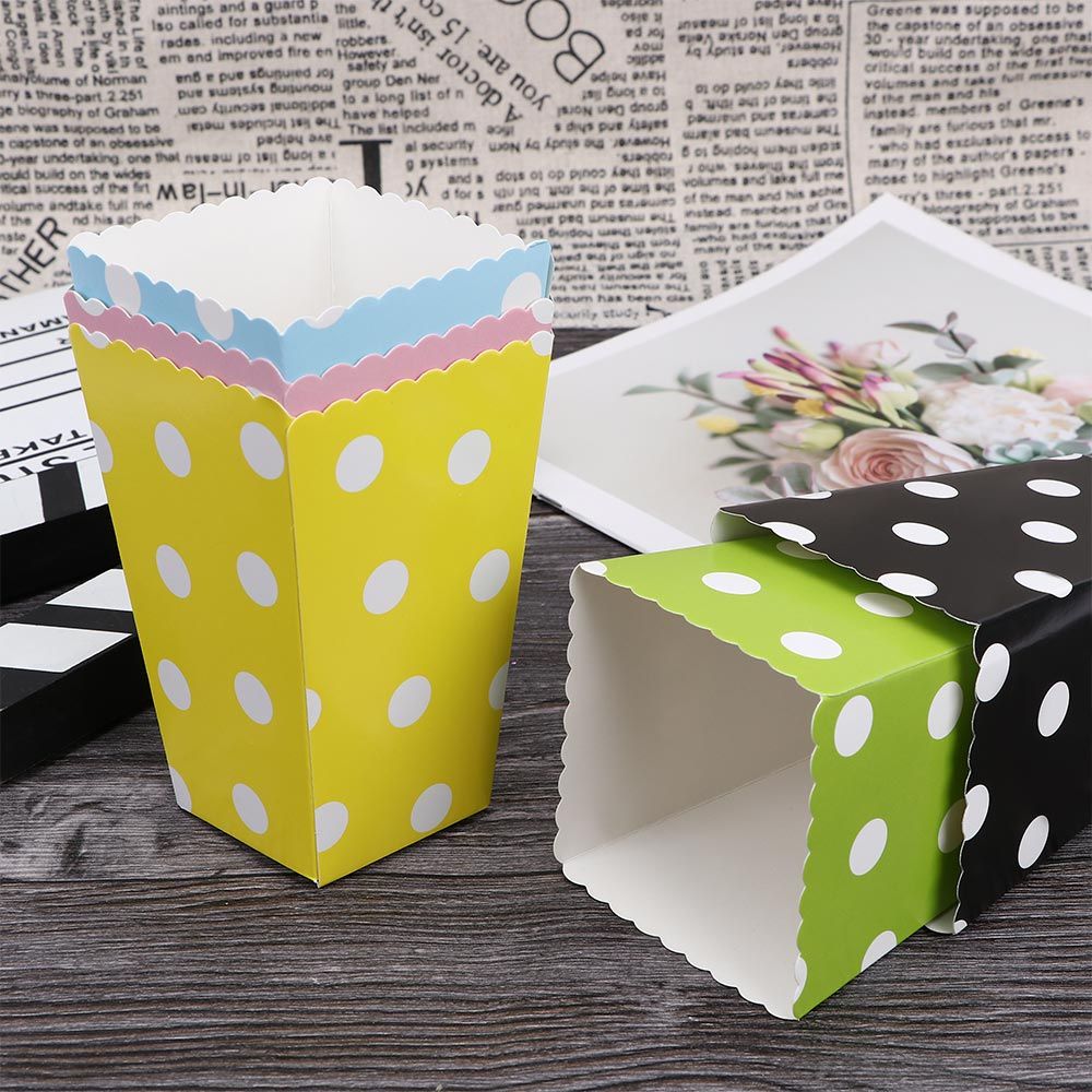 Pot Pattern Folding Candy Popcorn Boxes Birthday Party Wedding Candy ...