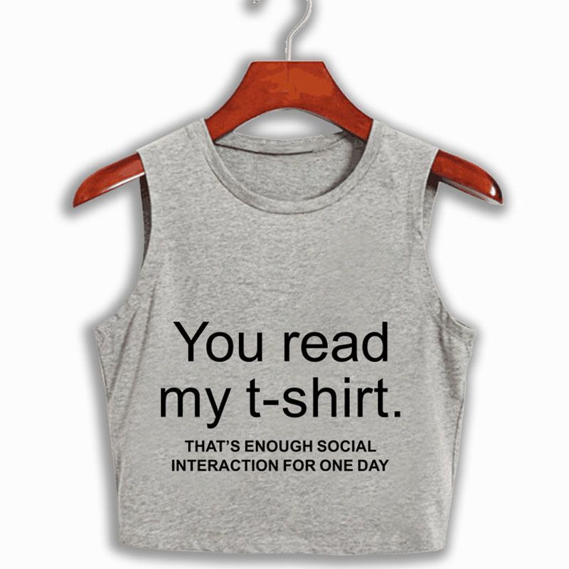 Crop Tops With Sayings