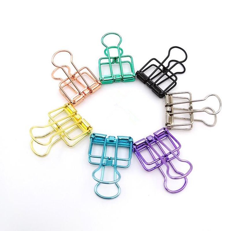 2021 19mm Multicolor Metal Binder Clip Clamp Paper Bookmark Clips ...