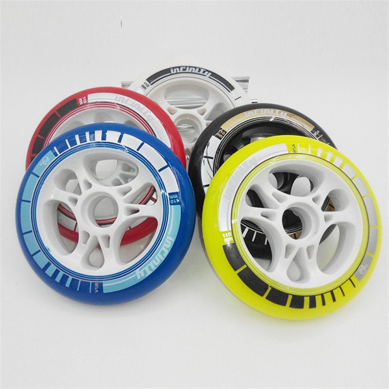 PS Inline Speed Skate Wheels For 85A Elastic PU 110mm 100mm 90mm Racing Wheel From Hineinei, $9. ...