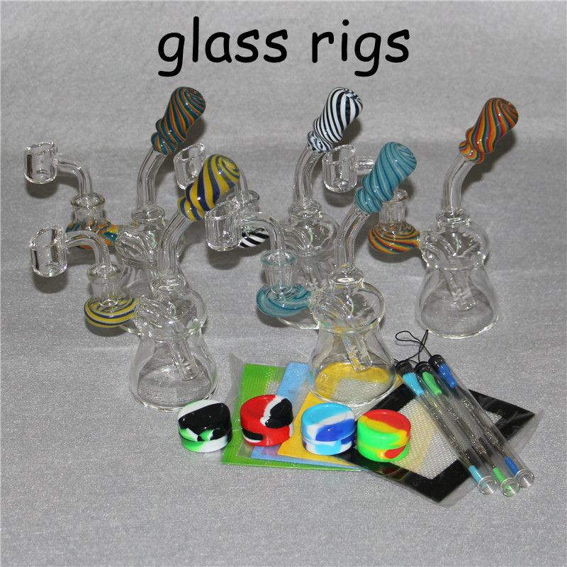 2020 Small Bong Smoking Glass Water Pipes Bubbler Thick Glass Water ...