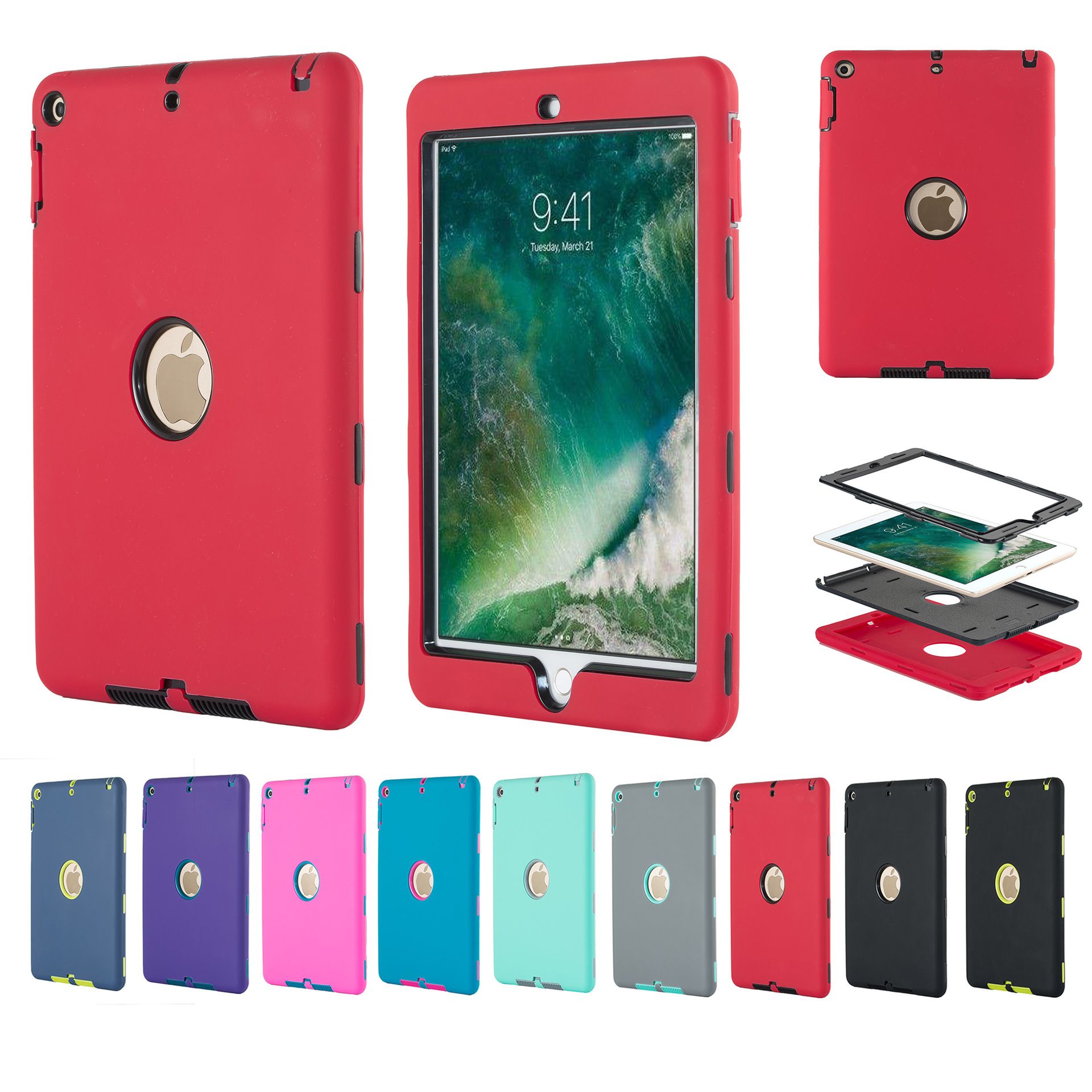 Defender Shockproof Robot Case Military Extreme Heavy Duty Silicone ...