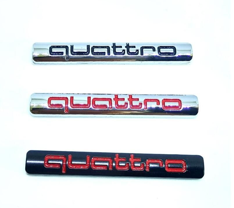 2020 Auto Emblem Badge Car Quattro Logo Sticker Quattro Badge Chrome ...