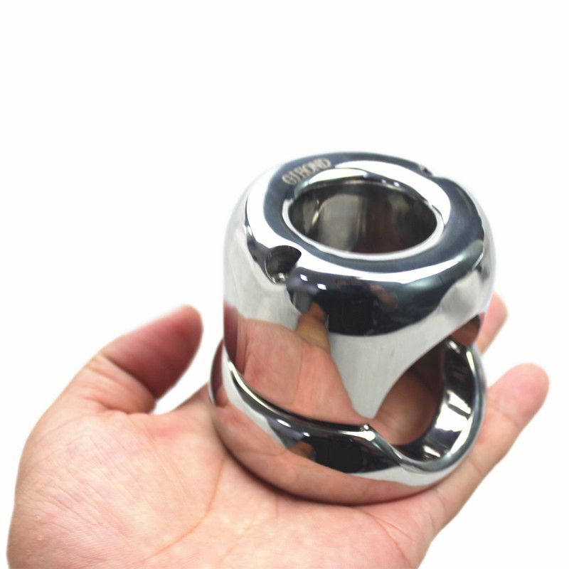 9 Size Stainless Steel Scrotum Pendant Penis Ring Training Stretching