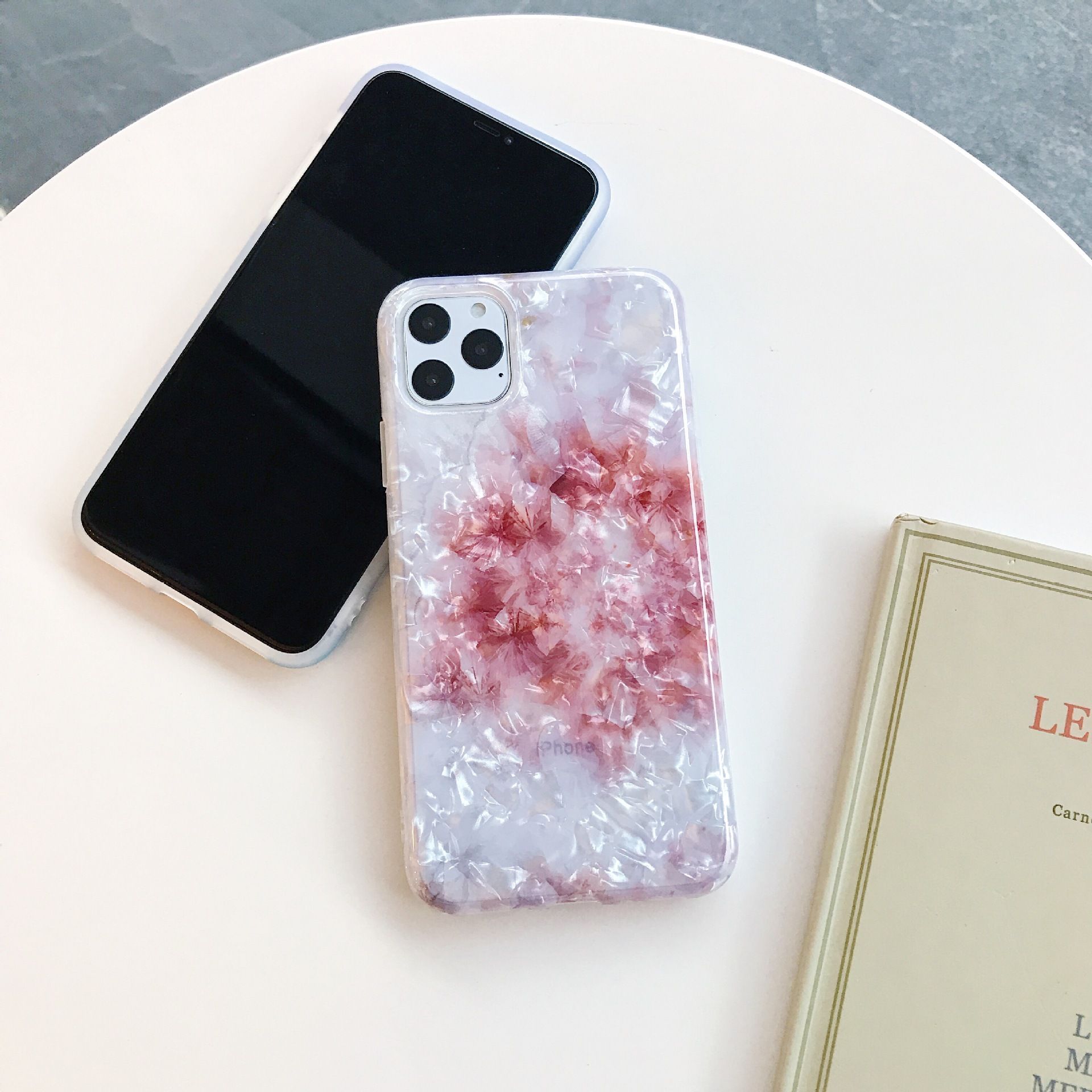 Texture Marble Glossy Phone Case For IPhone 11 Pro Max XR X XS MAX Soft ...