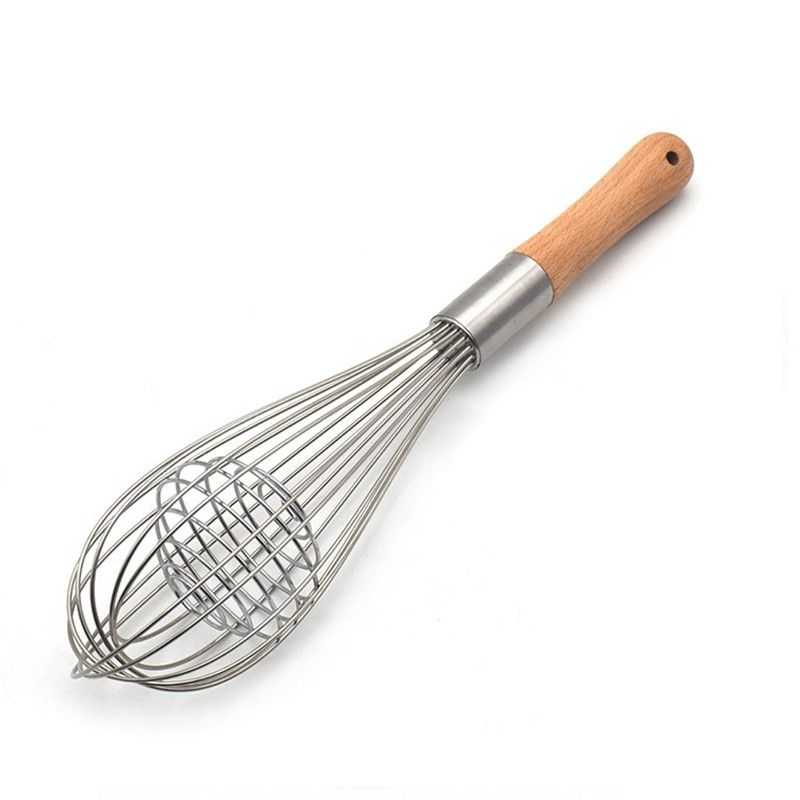 2021 Wood Handle Manual Egg Beaters Kitchen Tools Hand Egg Mixer ...