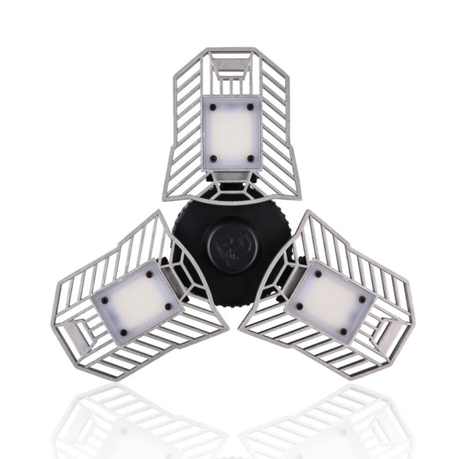 2021 60W LED Deformable Lamp Garage Light 144 LEDs E27 6000Lm High ...