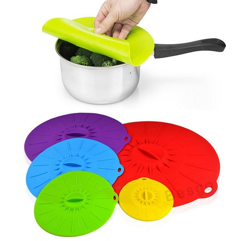 Silicone Stretch Lids Tools Reusable Fresh Keeping Wrap Food Grade ...