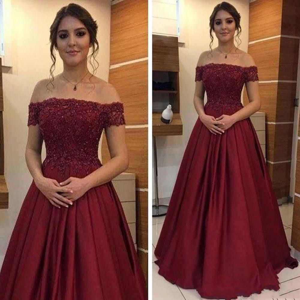 Dark Red Prom Dresses