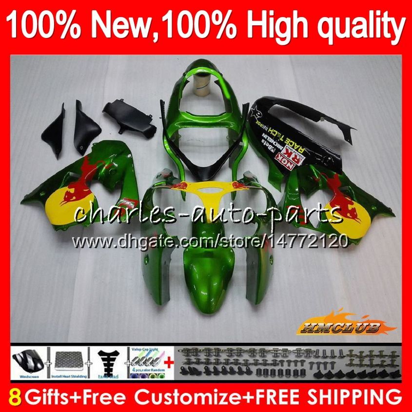 Body For KAWASAKI Red Yellow ZX900 ZX9 R ZX 9R 9 R 900 900CC 00 01 56HC ...