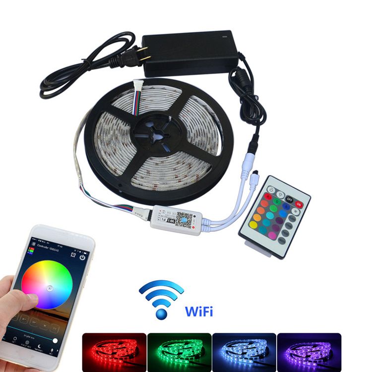 LED Strip Lights, WiFi Wireless Smart Phone Controlled 5M/10M/15M/20M ...