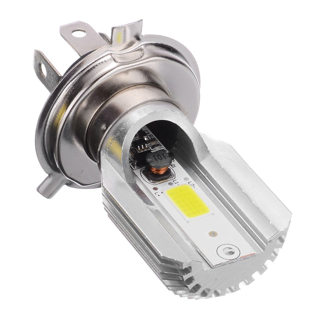 2020 H4 Motorcycle 6500K LED Hi/Lo Beam Headlight Front Light Bulb Lamp ...