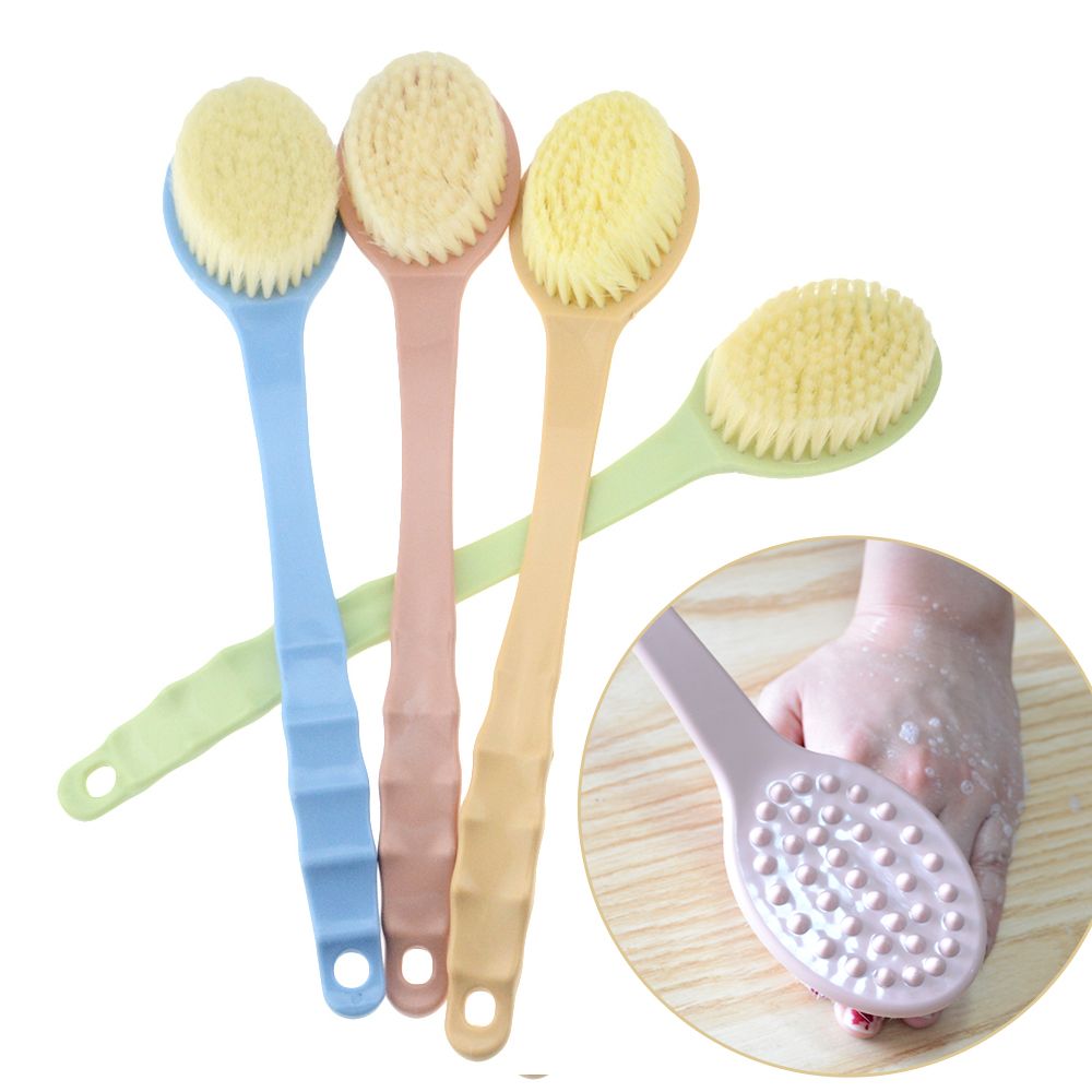 2020 2019 New Long Handled Plastic Bath Shower Back Spa Brush Scrubber