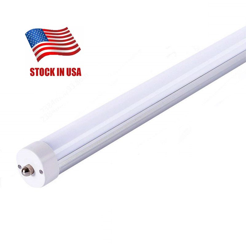 8 Foot LED Bulb Single Pin FA8 LED Tube 45Watts Dual Ended Power ...