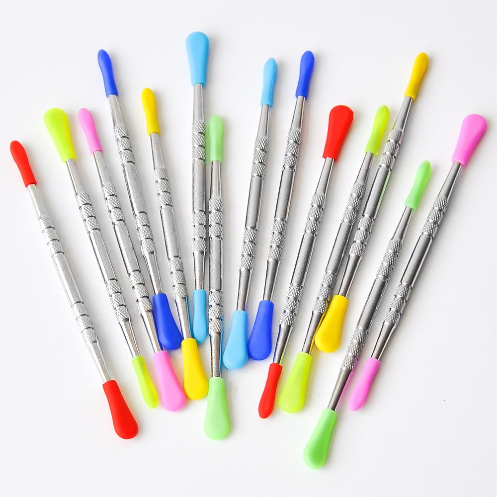 2021 Wax Dabber Tool With Silicone Cap Stainless Steel Wax Tool Dry ...
