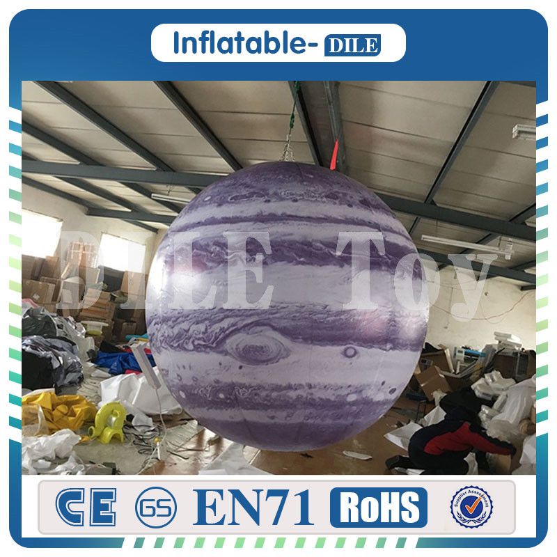 1m Giant Inflatable Planet Balloons Earth Moon Jupiter Saturn Uranus ...