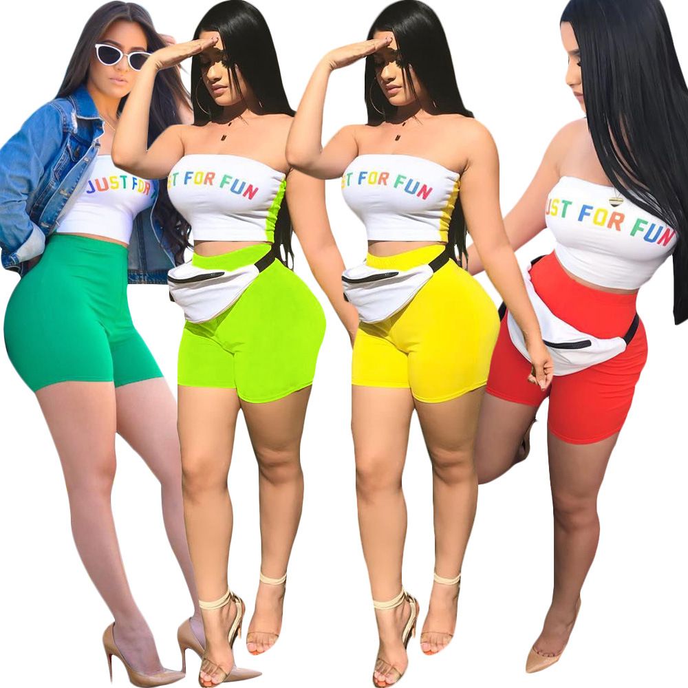 Women Tracksuit Sexy Crop Top And Shorts Two Piece Set Women Wrapped