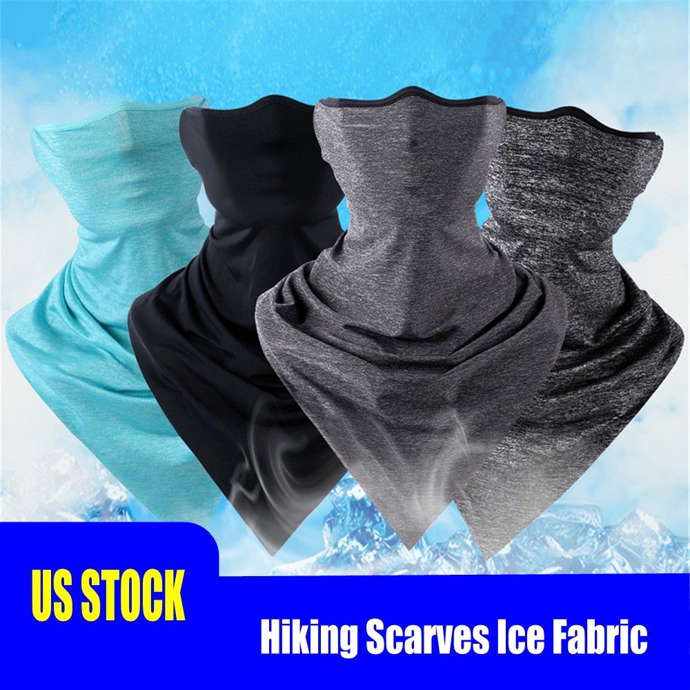 2020 DHL Ship Summer Cycling Hiking Scarves Ice Fabric Breathable ...