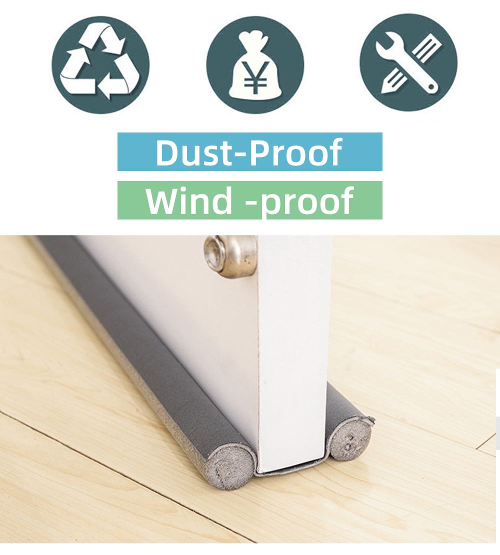 Home Improvement Home & Garden Flexible Door Bottom Sealing Soundproof ...