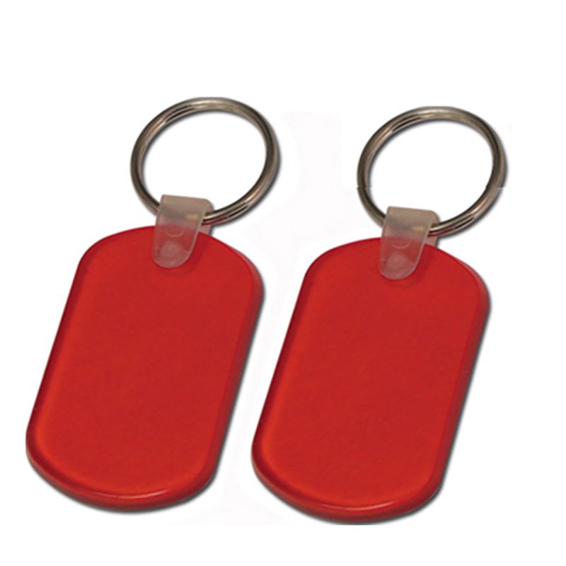 Rectangular Pliable Soft Pvc Key Tag With Split Key Ring Keychain Key ...