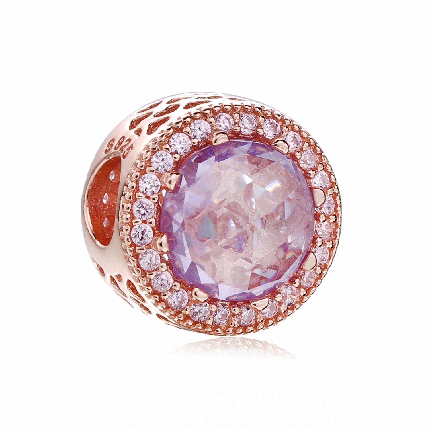 2020 18CT Rose Gold Plated Over 925 Sterling Silver Radiant Hearts ...